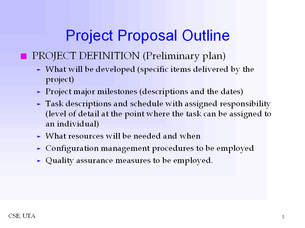 Project Proposal Outline Template iz Pix